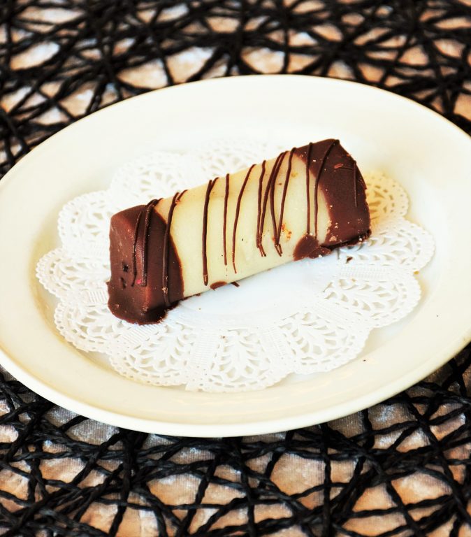 MARZIPAN RUM TRUFFLE LOG - Copenhagen Bakery