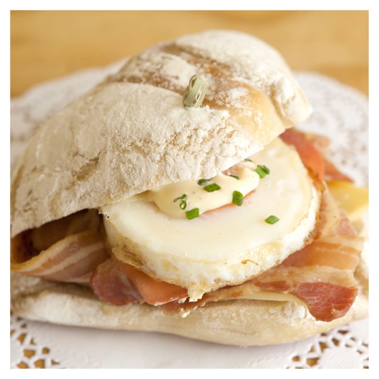 BACON & EGG CIABATTA - Copenhagen Bakery